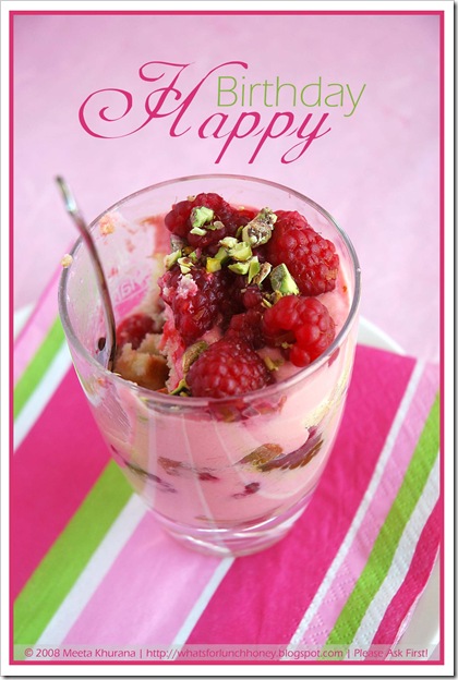 What's For Lunch Honey?: Pretty In Pink: Rhubarb Raspberry Trifle